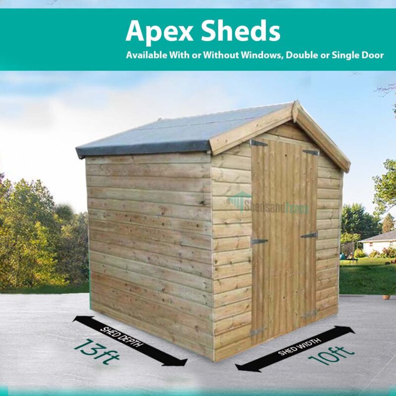 Ultimate Outdoor Storage: Discover the 10ft X 13ft Apex Shed