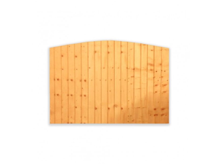6ft x 4ft Featheredge Dome Fence Panel - Durable Privacy Solution