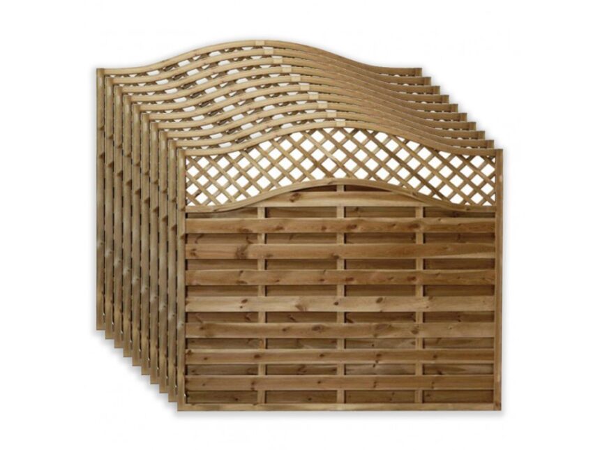 6ft x 3ft Omega Lattice Top European Panels: Pack of 10