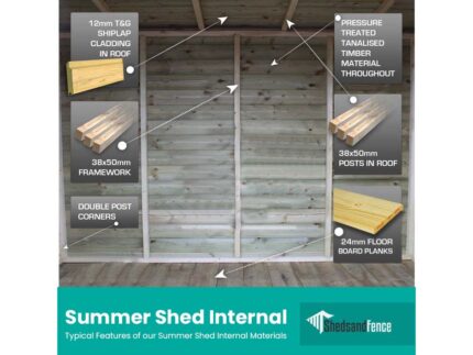 13ft X 6ft Summer Shed - Sheds and Fence